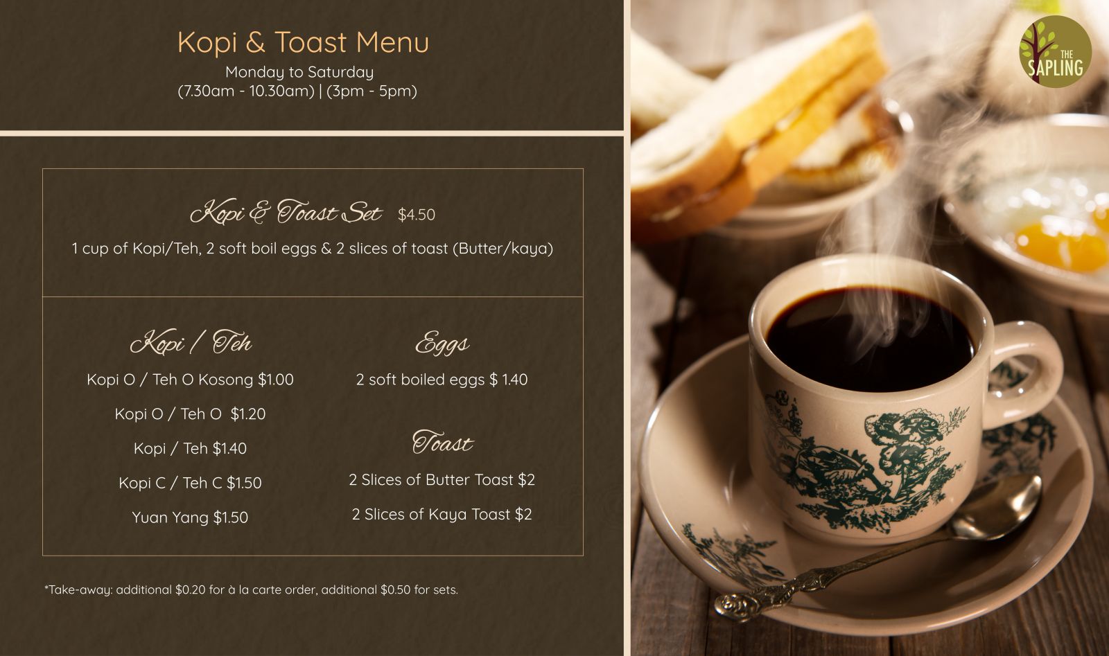 Kopi & Toast Menu